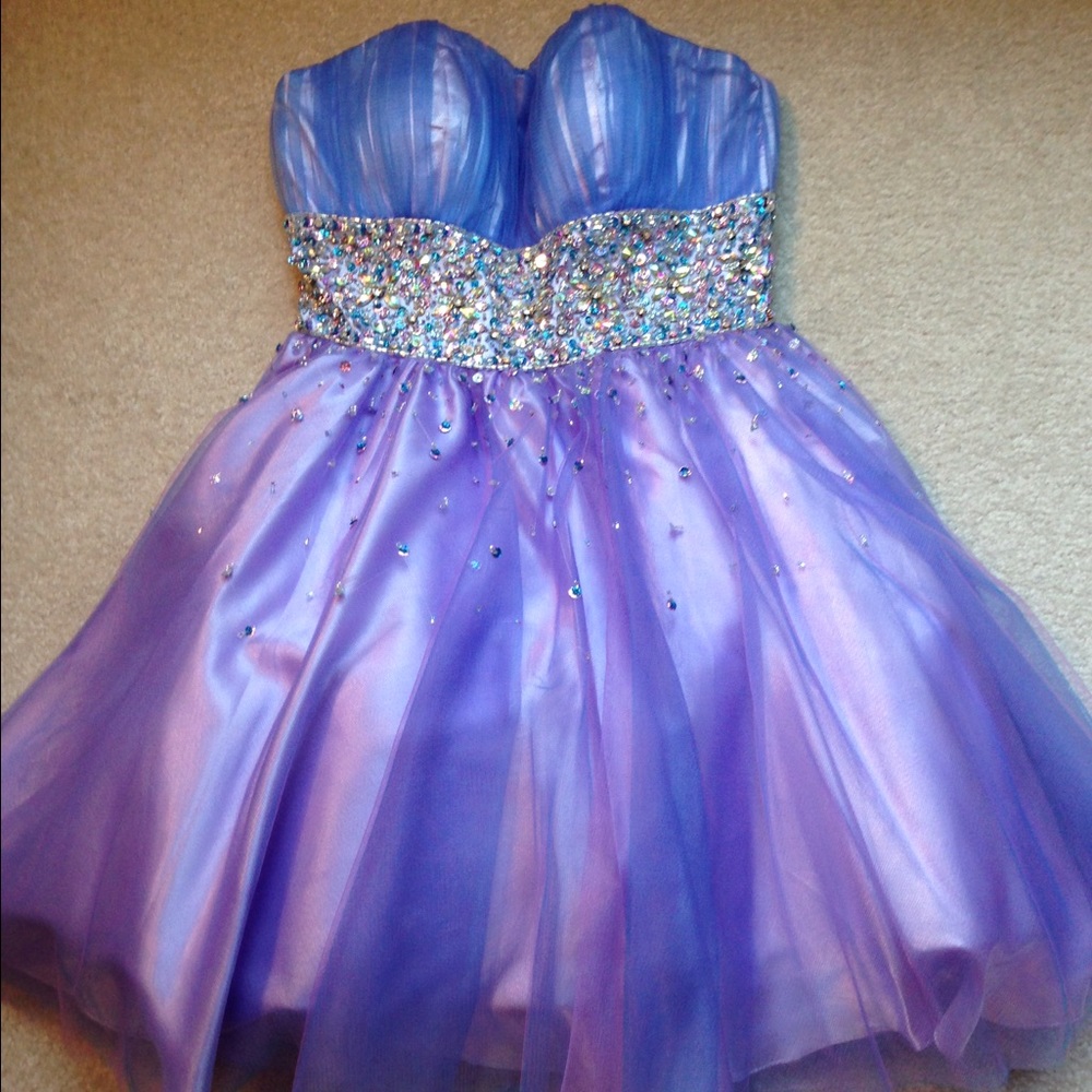 Jovani Short Semi-Formal/Prom Dress, 0, - Gem